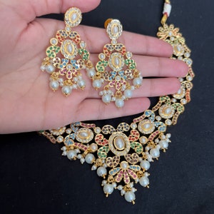 Noratan Set With Earrings/ Bridal Jewelry/ Pakistani Jewelry/ Punjabi ...