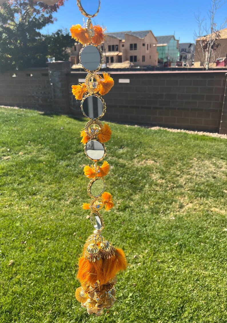 Mirror Parandas/ Long Parandas/ Indian Wedding Accessories/ Golden ...