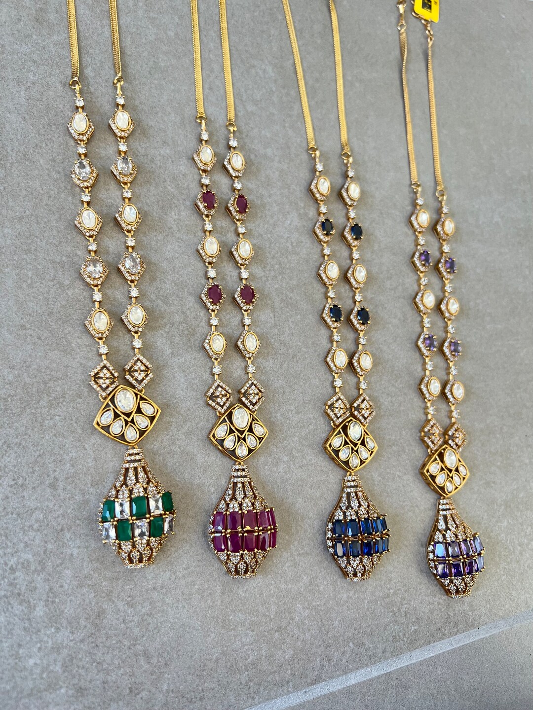 Beautiful Colors and Unique Design Pendant Set/ Lavender Pendant Set ...