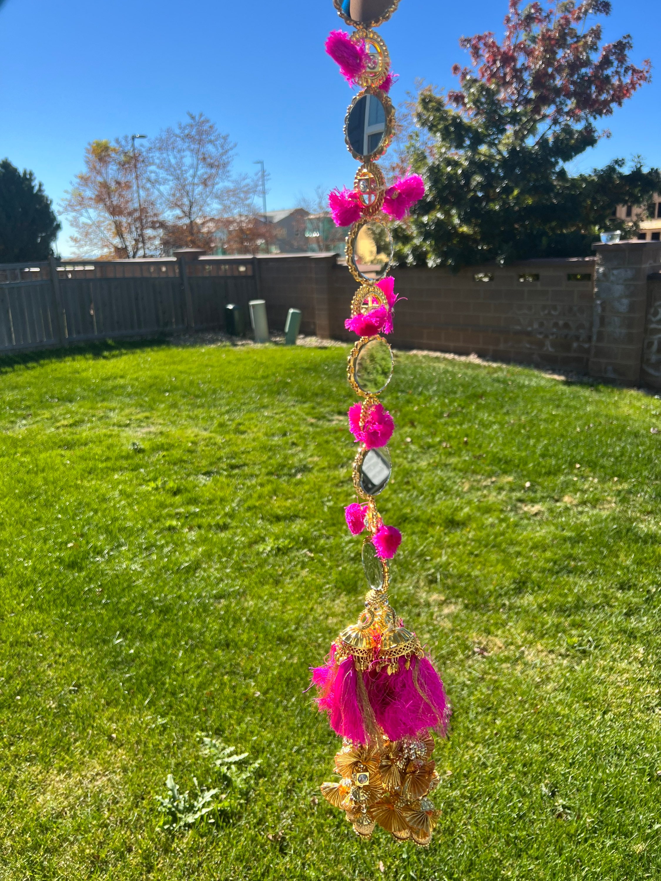 Mirror Parandas/ Long Parandas/ Indian Wedding Accessories/ Golden ...