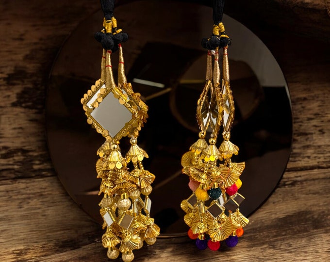 Paranda/ Long Parandas/ Indian Wedding Accessories/ Golden Paranda ...