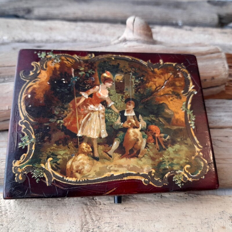 Antique Needle Box - Etsy