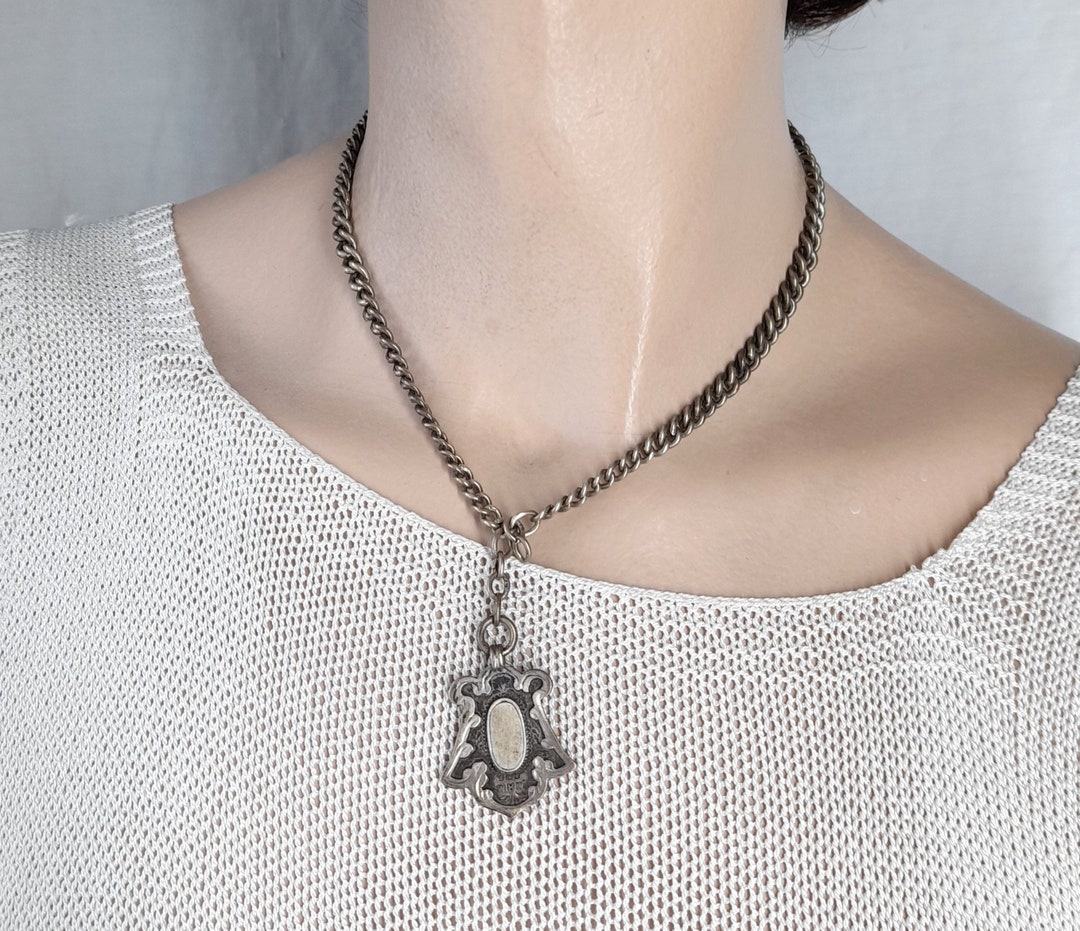 Victorian Silver Fully Hallmarked Double Albert and Fob Necklace ...