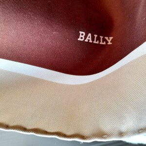 Bally Large Long Silk Scarf Stripes , Head Scarf , Foulard Soie , Mod ...