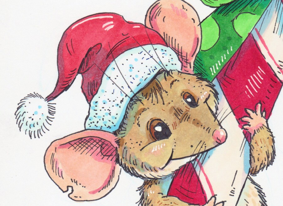 Candy Cane Mouse - Etsy