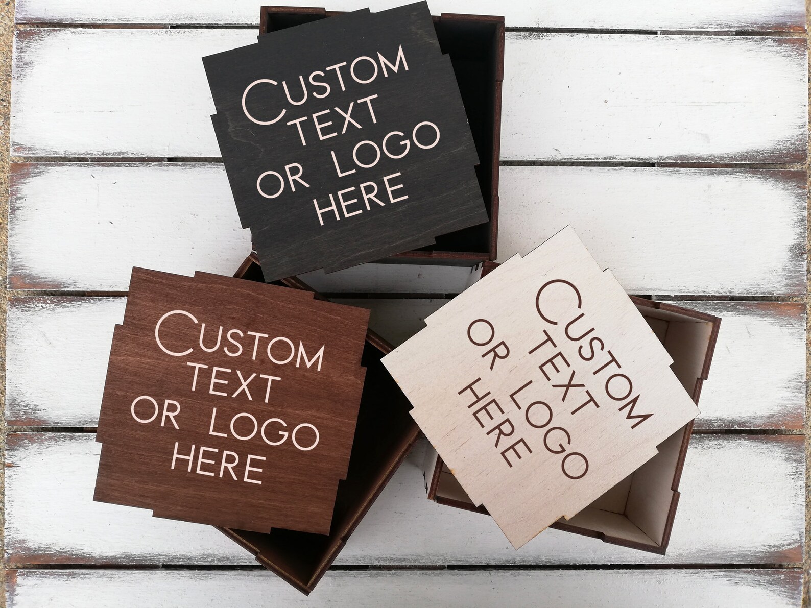 Custom Box With Logo, Wooden Custom Box, Personalized Wood Box ...