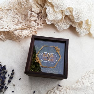 Wooden Wedding Ring Box Ring Holder for Wedding Ceremony - Etsy