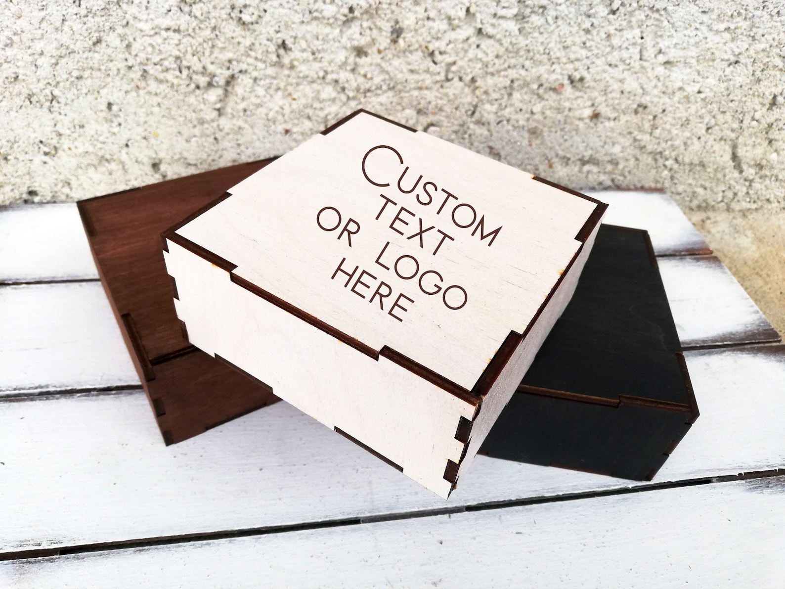 Custom Box With Logo Wooden Custom Box Personalized Wood - Etsy