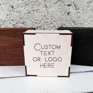 Custom Box With Logo, Wooden Custom Box, Personalized Wood Box ...
