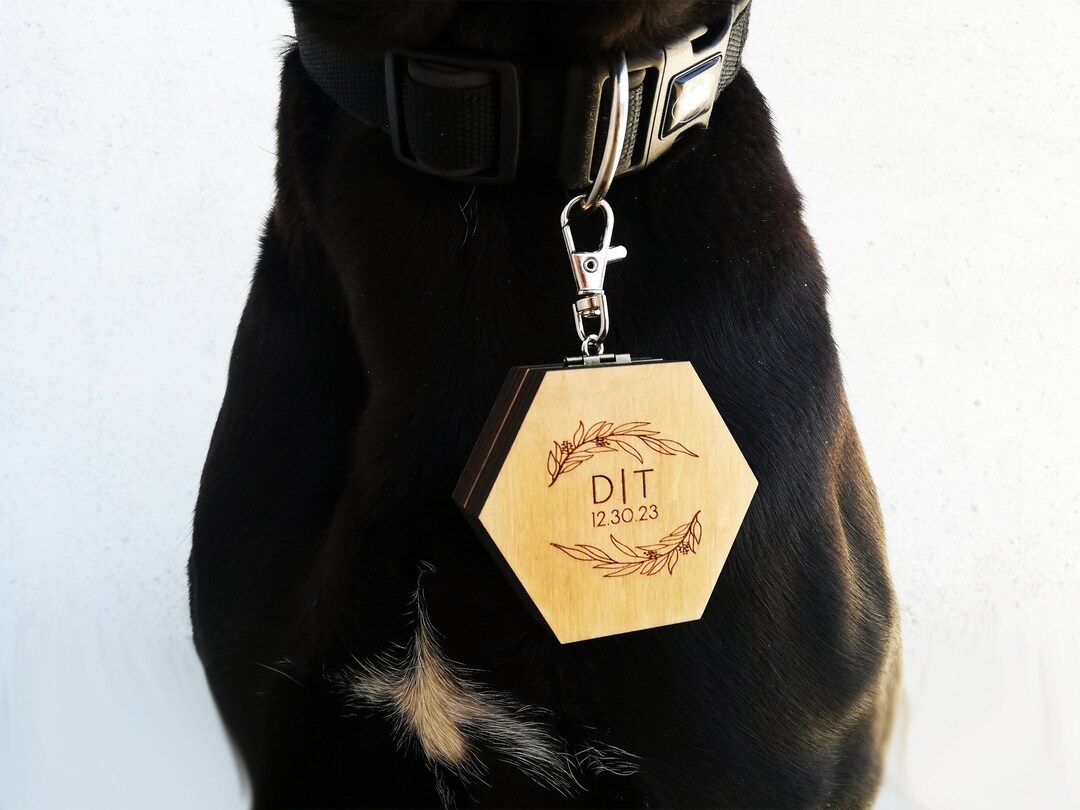 Wedding Ring Bearer for Dogs, Wooden Ring Holder for Pet Ring Bearer ...