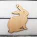 Rabbit Unfinished Wood Shapes Craft Supply Rabbit Tags DIY - Etsy