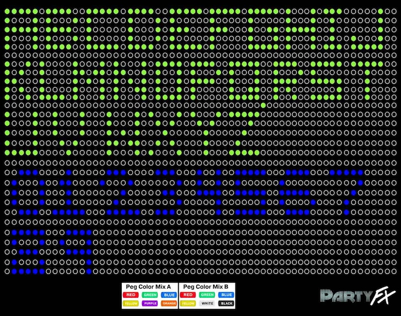 Giant Light Bright | Lite Brite | Light up Peg Board 4x4 | Jumbo ...