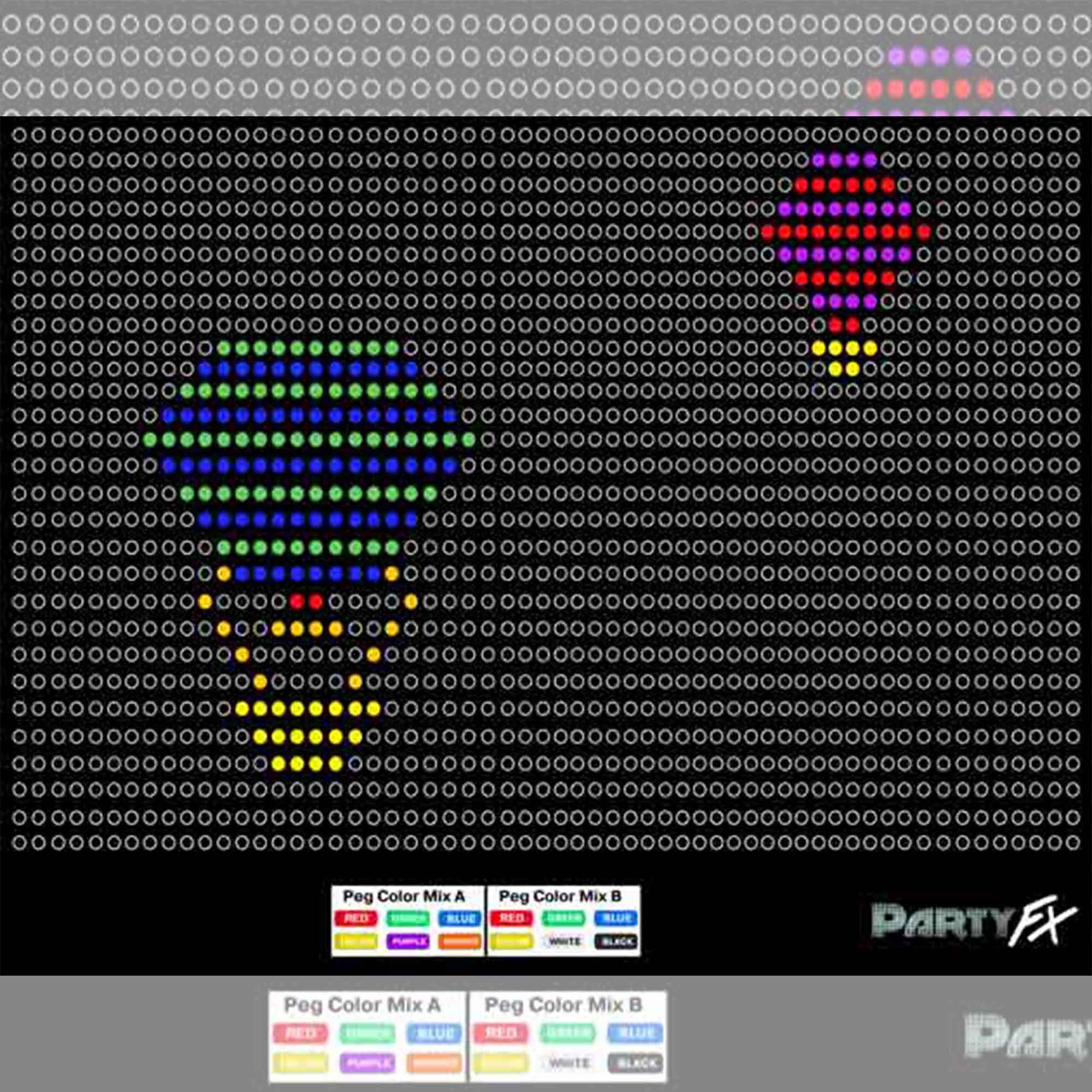 100 Giant Lite Brite Pegs | Light Bright Round Polished Clear Rods ...