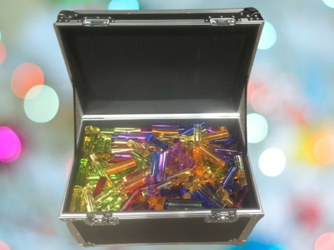 600 Giant Light Bright Pegs and Case | Lite Brite Round Polished Clear ...