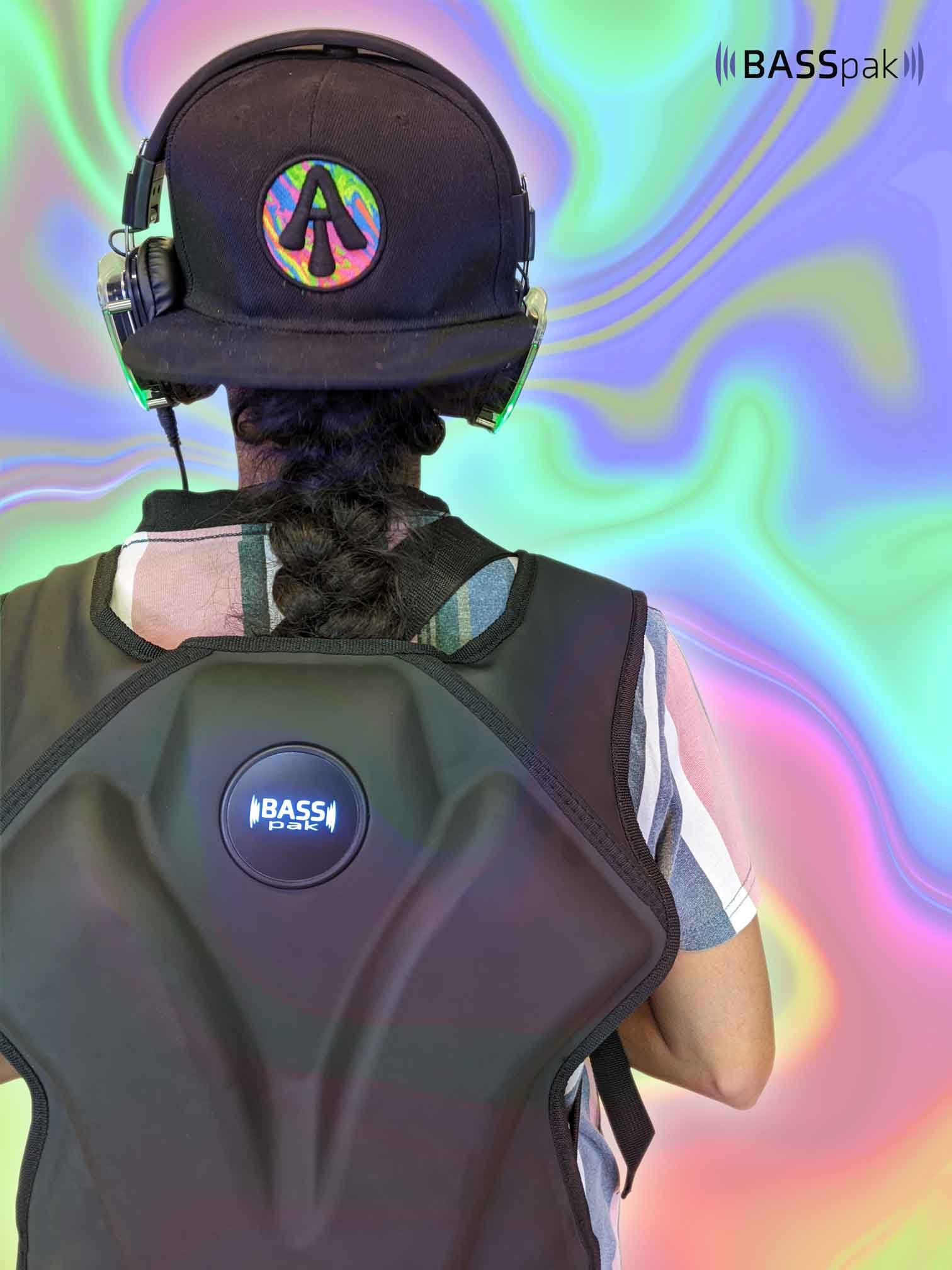 Basspak With Headphones! - Wearable Bass Experience - Tactile Bass ...