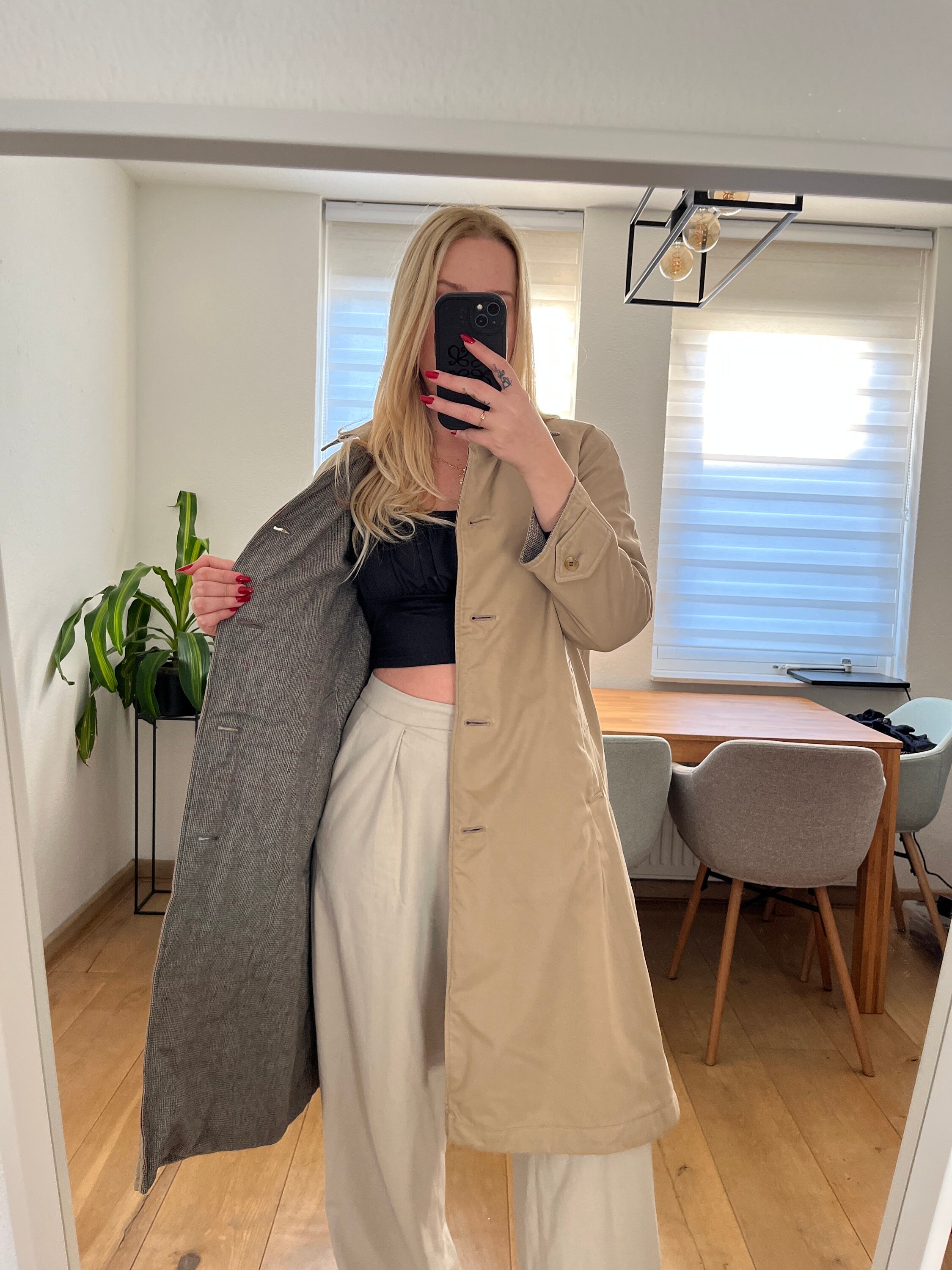 Two Sided Vintage Burberry Trench Coat S/M - Etsy