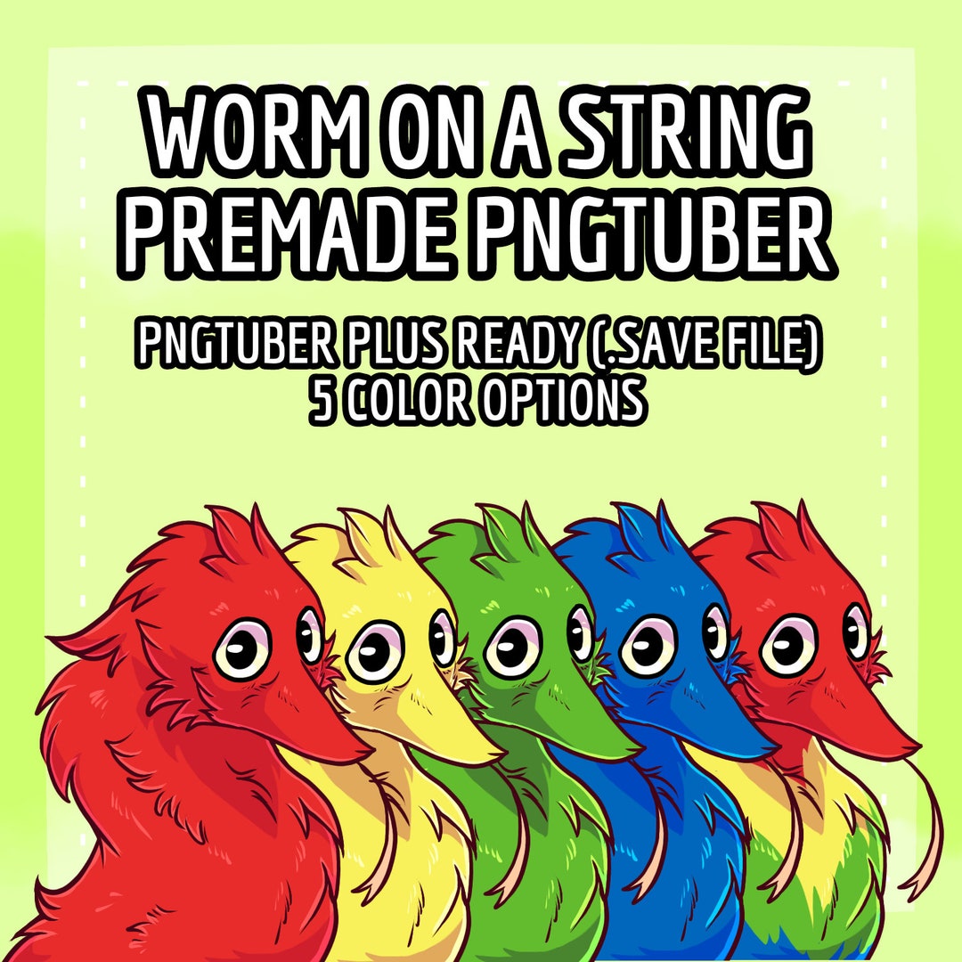 Worm Premade Pngtuber Avatar - Etsy