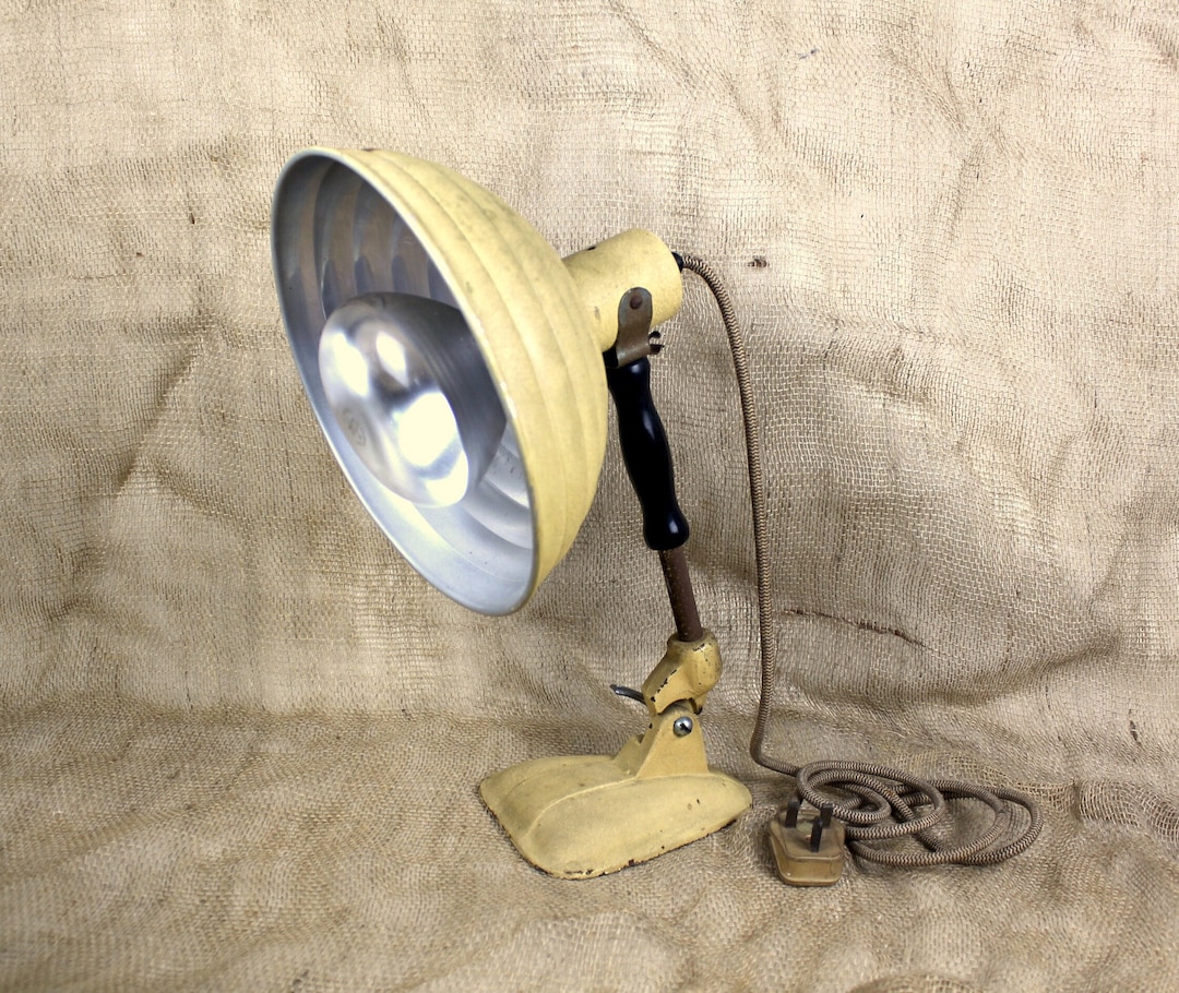 Vintage Industrial Pifco Infra Red Radiant Adjustable Anglepoise Lamp ...
