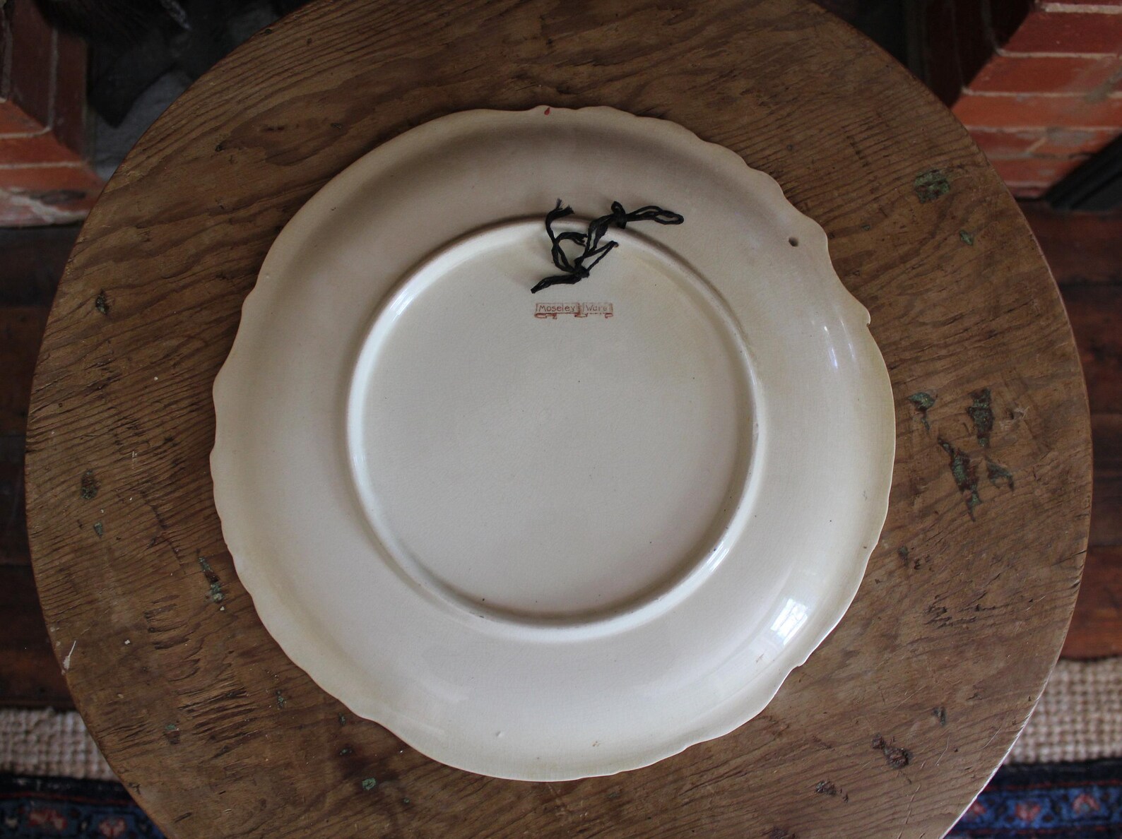 Antique Moseley Ware Hand Painted Dog Plate Victorian Wall Hanging ...
