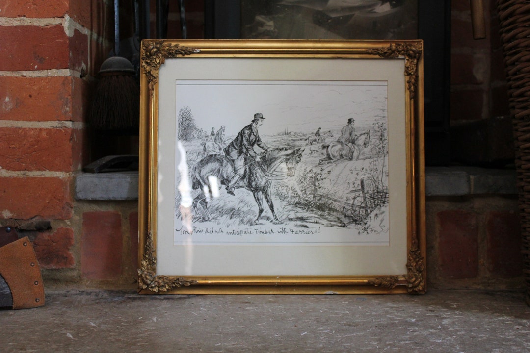 Antique Horse Rider Picture Victorian Book Plate Illustration Art in ...