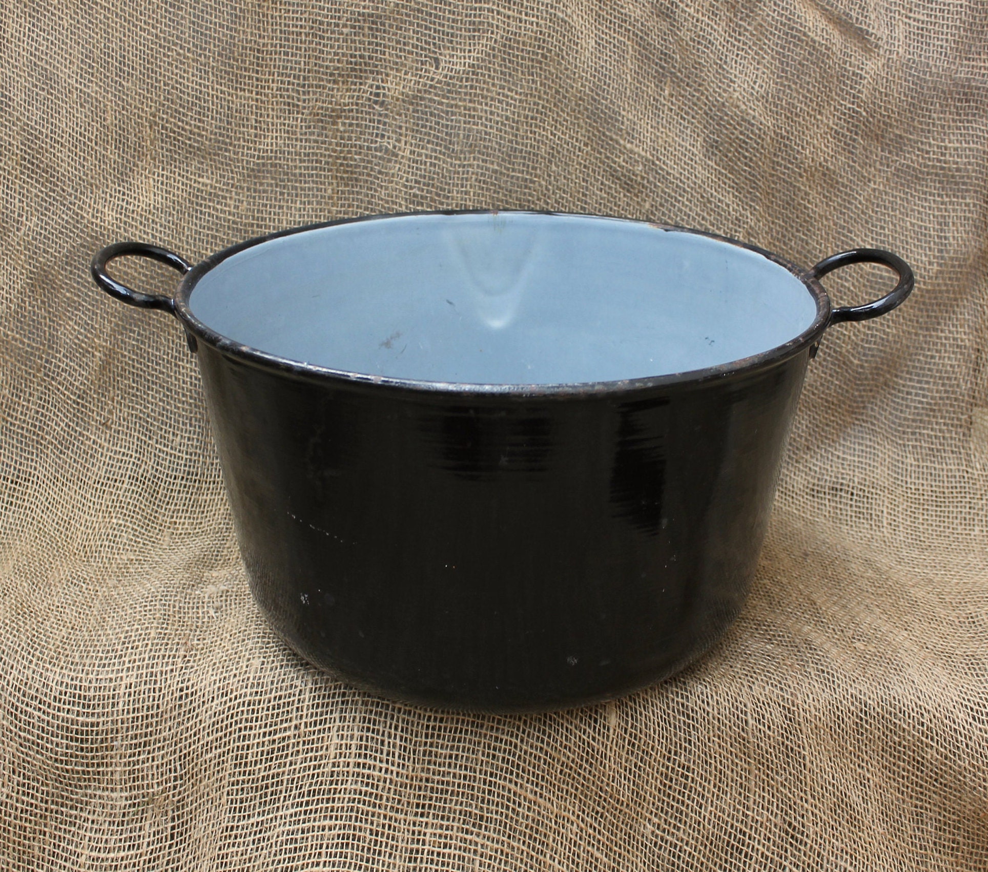 Antique Cast Iron Gypsy Cauldron Cooking / Laundry Pot Garden Herb ...