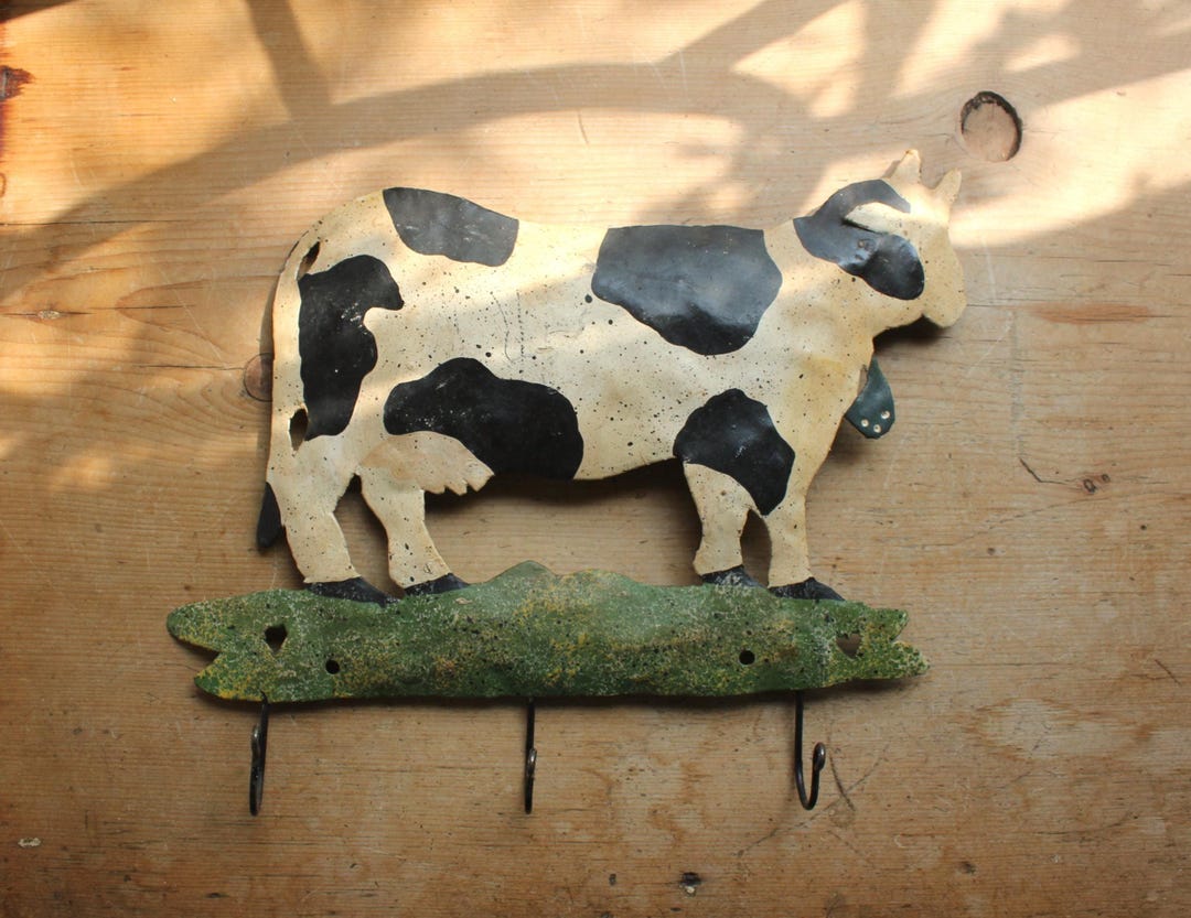 Vintage Farm Cow Coat Hook Rack Kitsch Animal Decor - Etsy