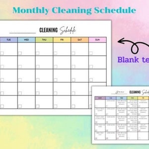 ADHD Cleaning Planner CANVA Editable ADHD Cleaning Planner Cleaning ...