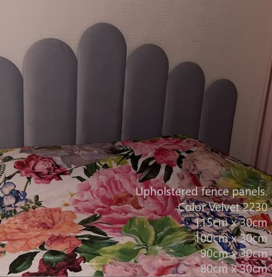 Upholstered Wall Panels. Modern Bed Headboard. Velvet. Padded Wall ...