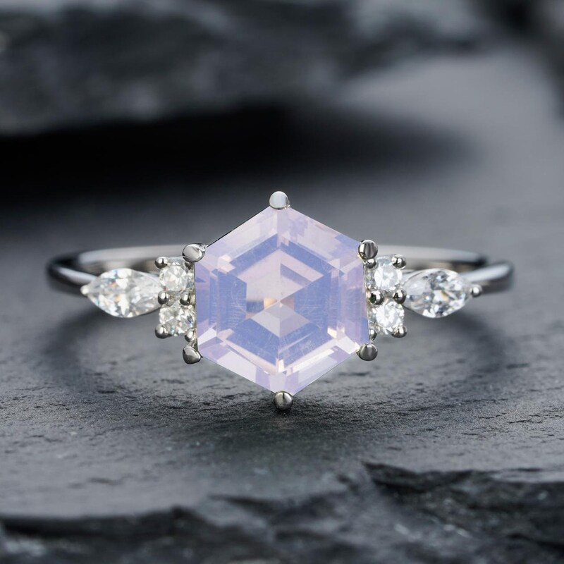 Purple Gold Ring - Etsy