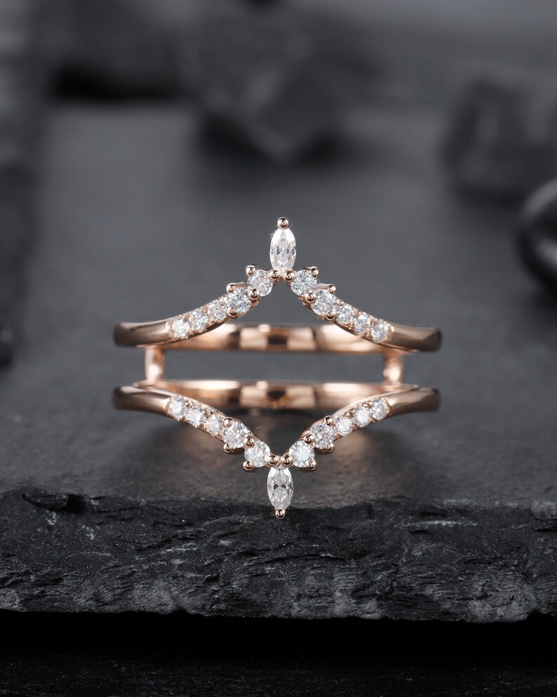Princess Cut Pink Morganite Bridal Set Vintage Peach Morganite ...