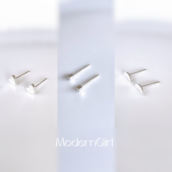 Stud Earrings Set - Etsy UK