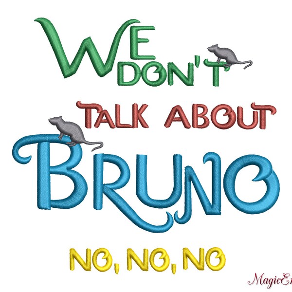 Encanto We Don't Talk About Bruno Svg - Etsy UK