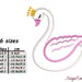 Swan APPLIQUE, Beautiful Swan APPLIQUE, Instant Download - Etsy