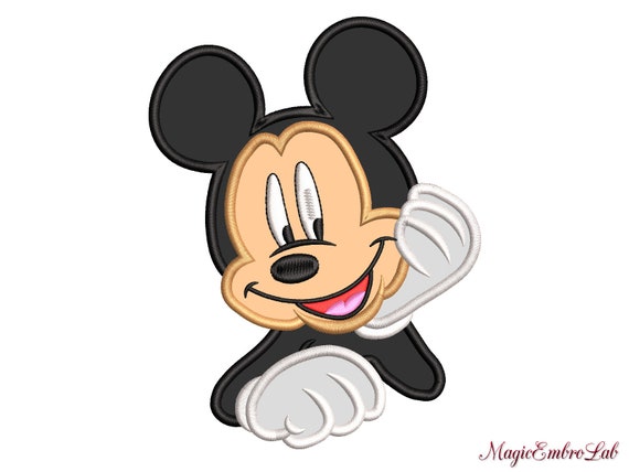 Mickey APPLIQUE Design Mickey Face Embroidery Design File - Etsy