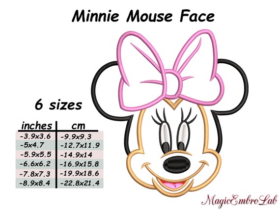 Minnie Mouse Face Template Printable