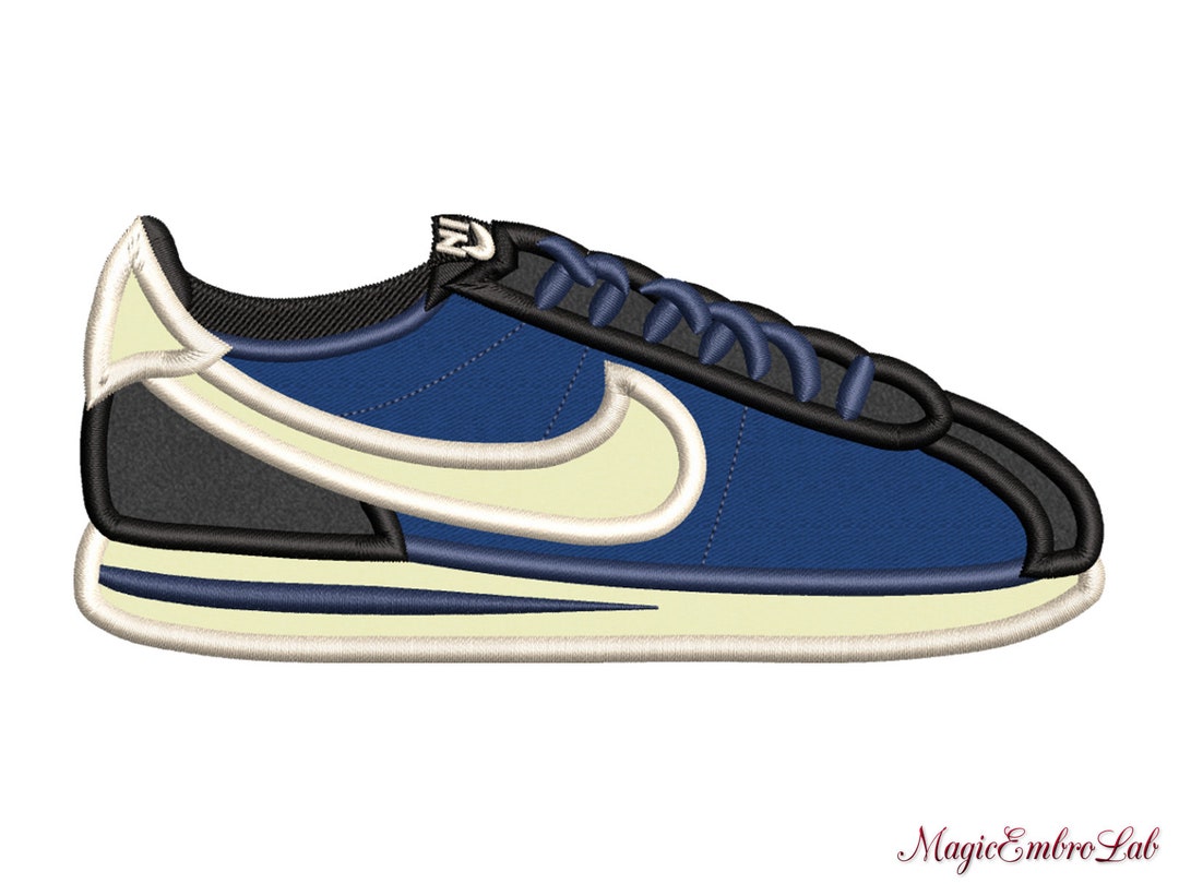 Shoe APPLIQUE Design, Sneaker APPLIQUE Design, Sport Shoe Embroidery ...