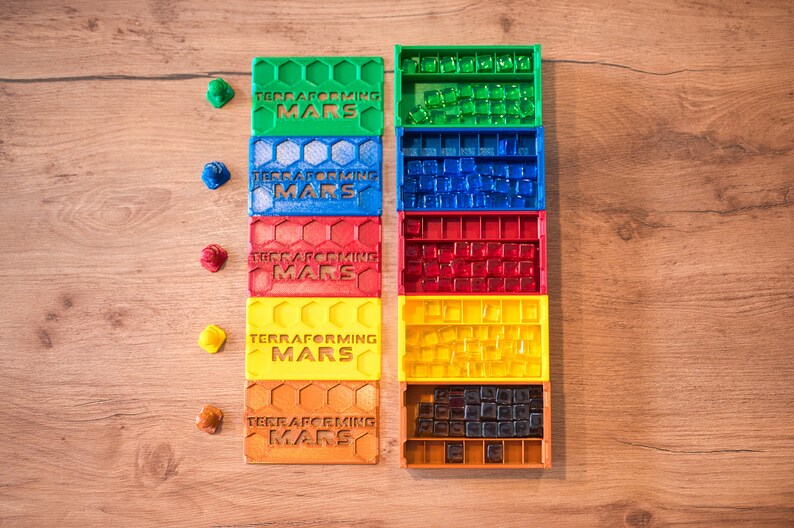 Terraforming Mars Overlays Cubes Box Ressources Box Tokens Player - Etsy