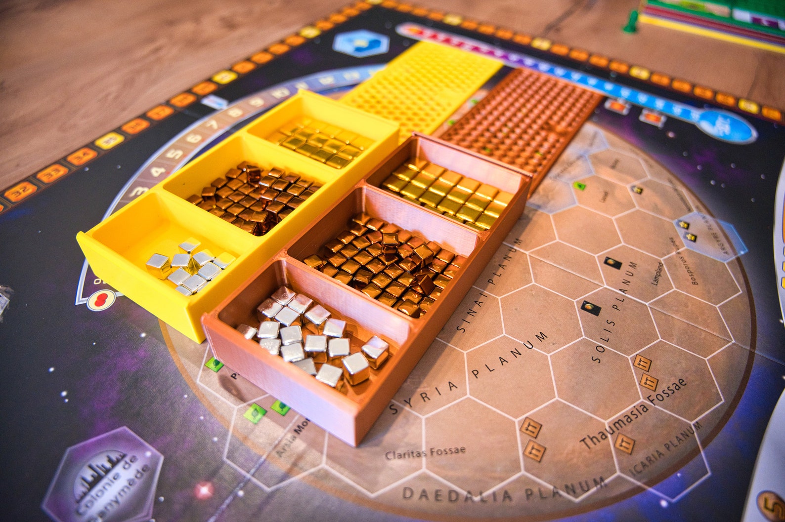 Terraforming Mars Overlays + Cubes Box + Resources Box + Player Tokens ...