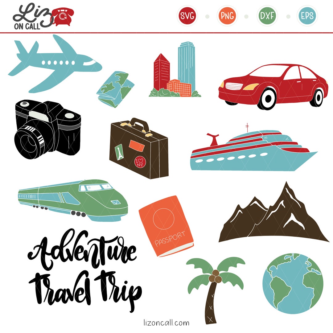 Travel Cut Files SVG Files Cut File Bundle Hand Lettered Cut Files ...