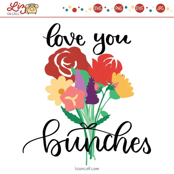 Love You Bunches Svg - Etsy