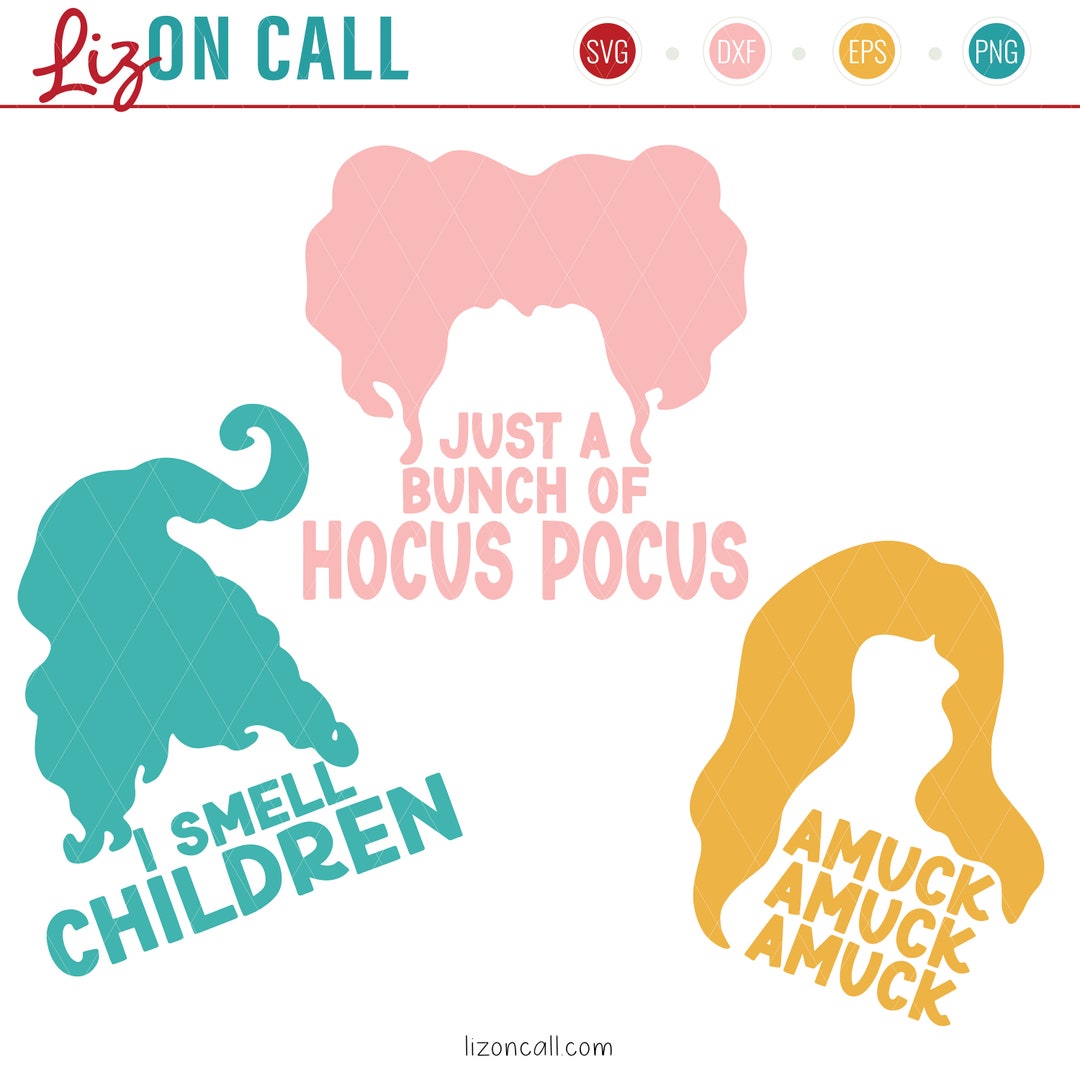 Hocus Pocus Cut Files / SVG Files / Cut File Bundle / - Etsy México