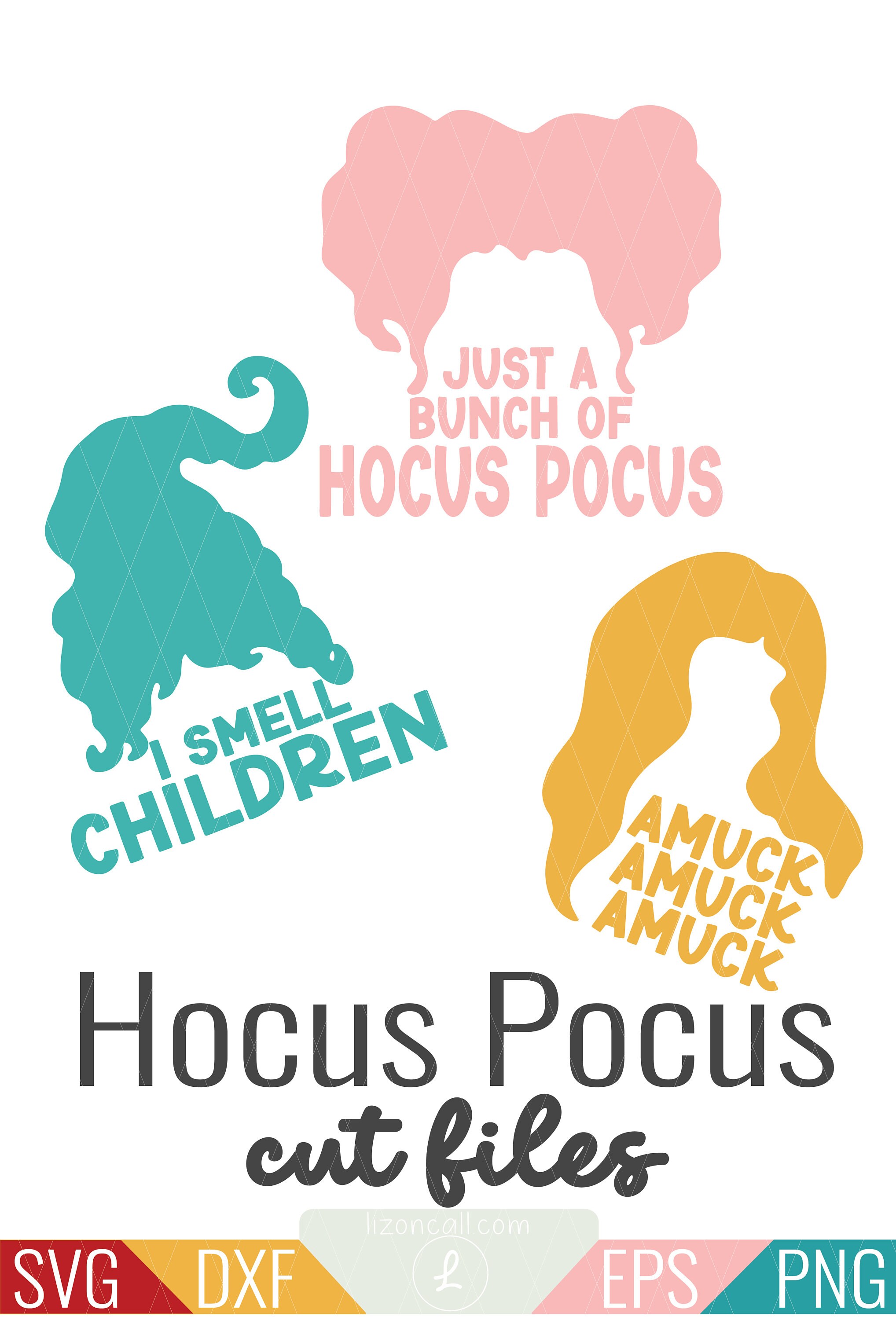 Hocus Pocus Cut Files / SVG Files / Cut File Bundle / - Etsy México