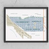 Fishtown Neighborhood Map Print, Philadelphia, Pennsylvania - Etsy