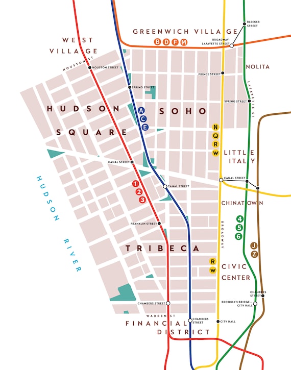 Tribeca Nyc Map