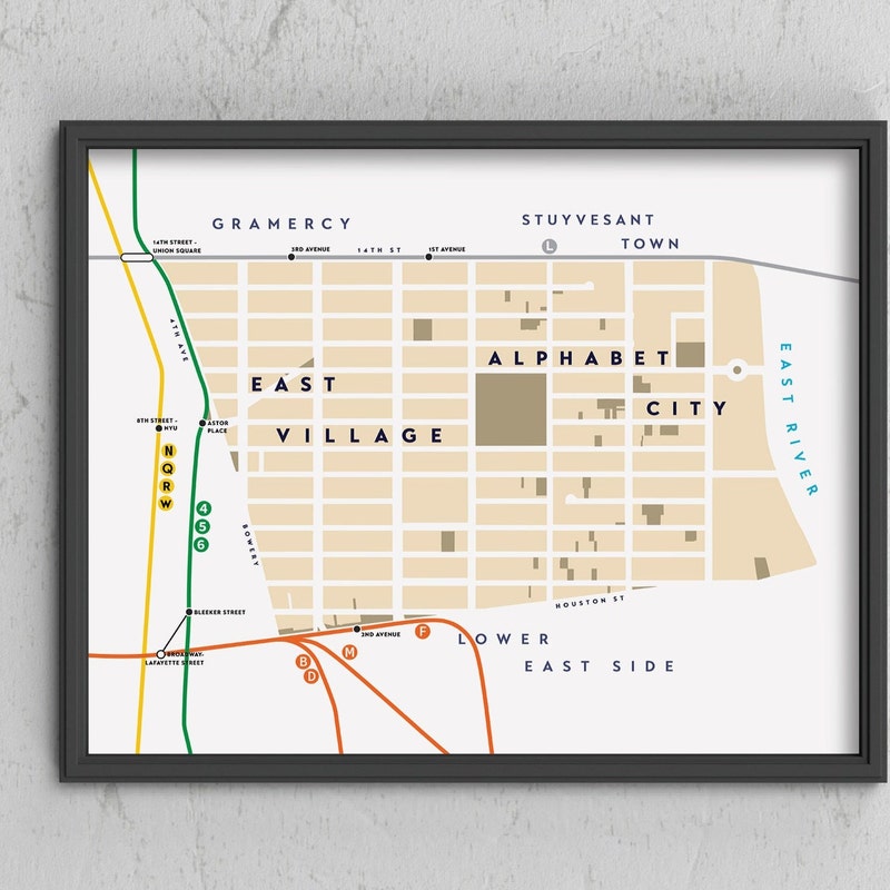 New York City Alphabet Poster - Etsy