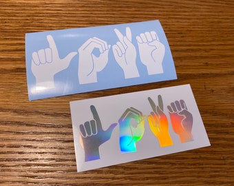 Asl Bumper Sticker - Etsy