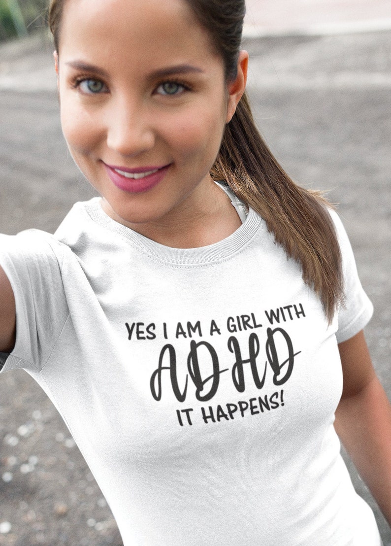 ADHD Girls T-shirt Attention Deficit Hyperactivity Disorder Girls With Adhd Disability Awareness ...
