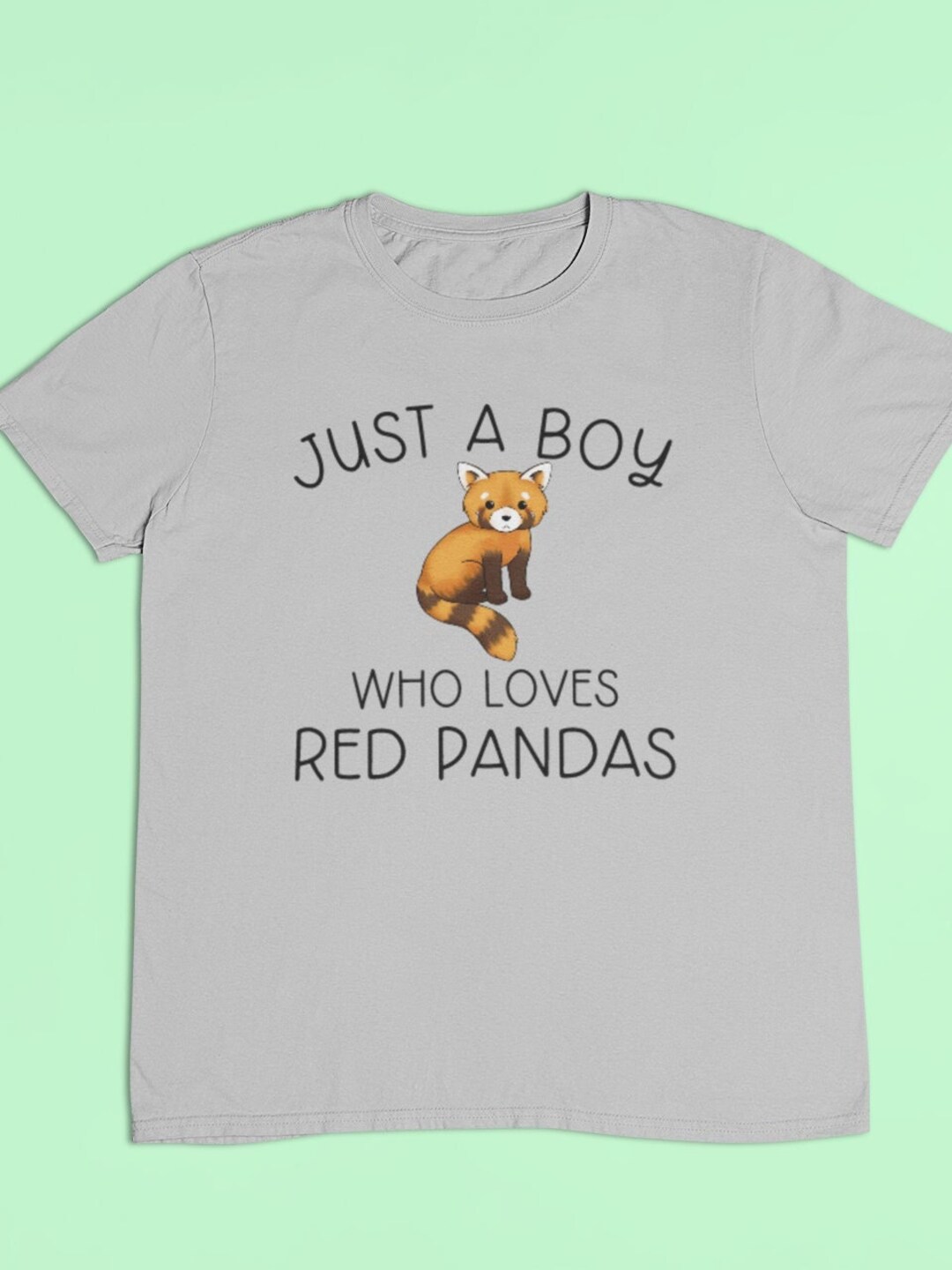Red Panda T-shirt - Red Panda Gift - Just a Boy/girl Who Loves Red ...