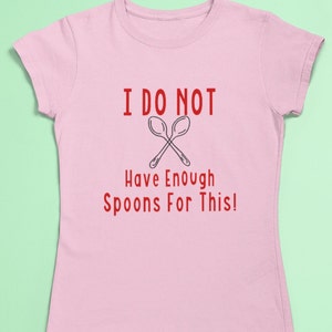 Unisex Spoonie T-shirt - Spoon Theory - Disability Awareness - Spoonie ...