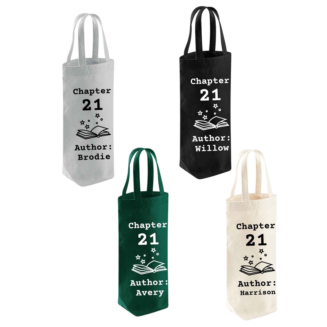 Chapter 21 Birthday Gift Bag With Name - Bag for Wine, Champagne or ...